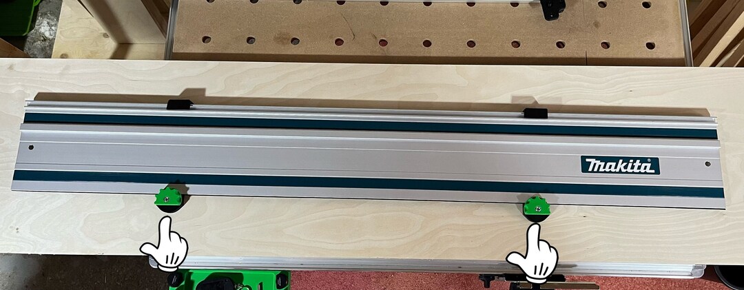 Track Saw Rail Holders (pair) for Wall/ceiling Mount (makita/festool ...