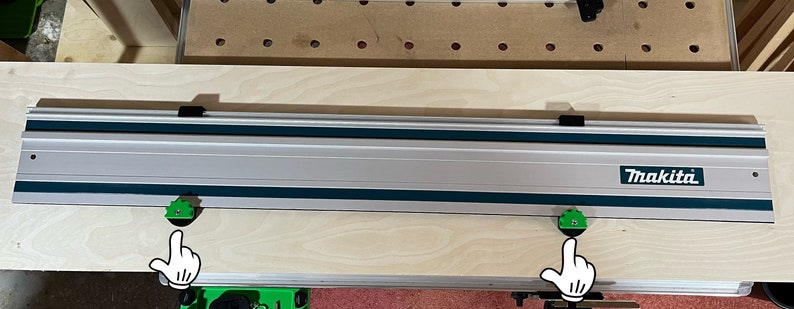 Track Saw Rail Holders (pair) for Wall/ceiling Mount (makita/festool ...