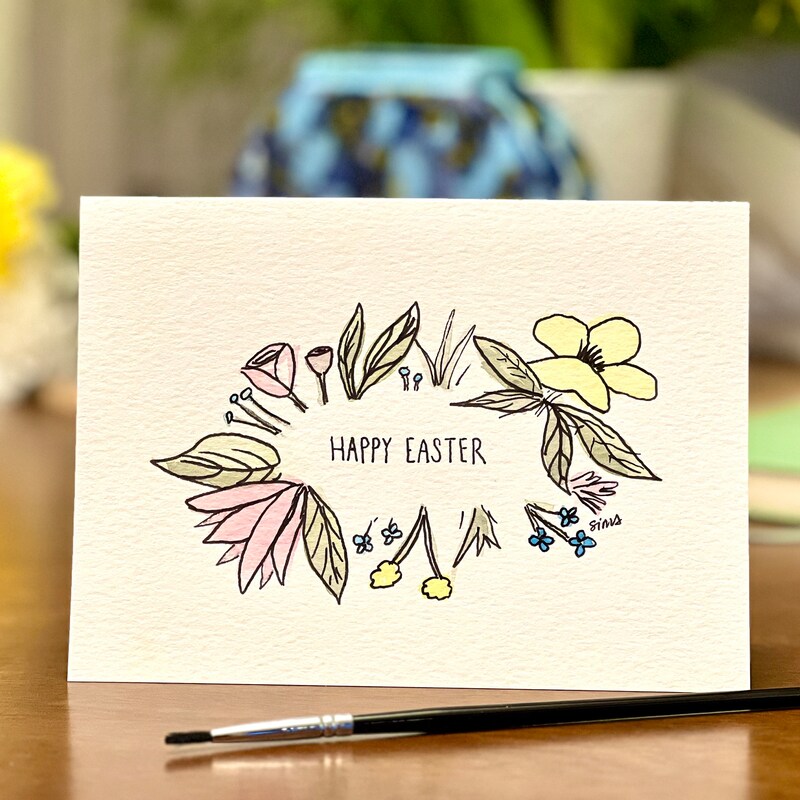Easter Handmade Card - Etsy