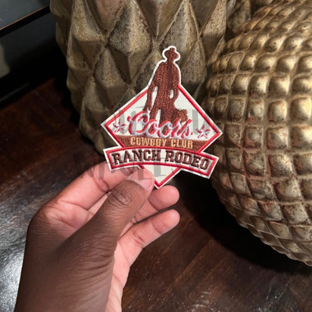 Coors Cowboy Country Club Ranch Rodeo Iron-on Patch, Country, Western, Embroidered Iron-on Patch ...