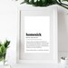 Homesick Definition Print, Expat Gift, Definition Wall Art, Home Decor ...