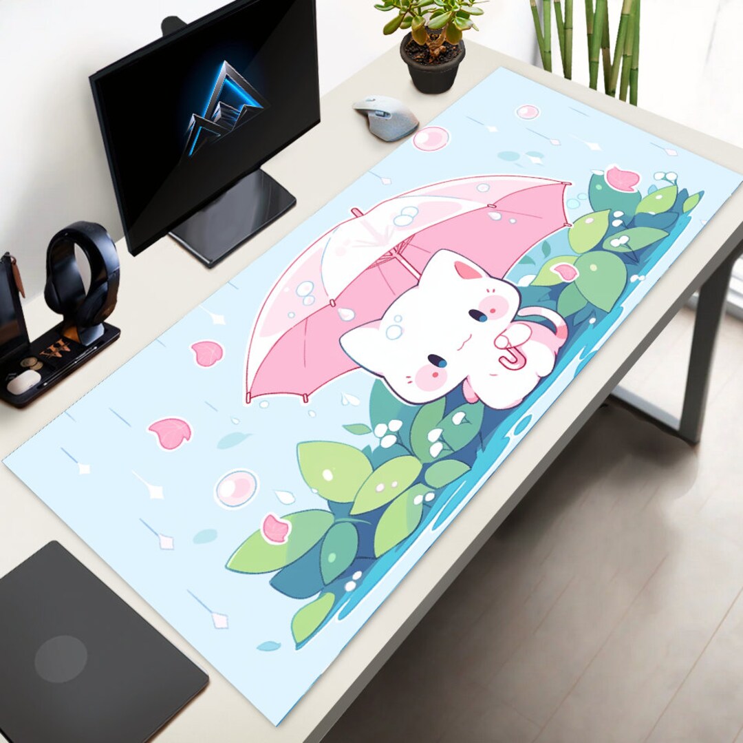 Kawaii Cat Mouse Pad , Different Sizes Personalized Custom Mousepad ...