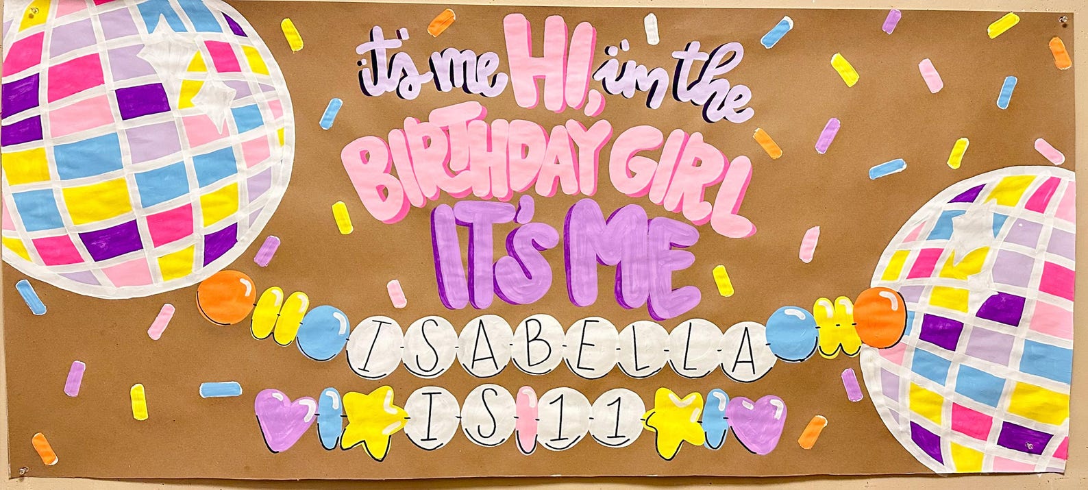 Hand Painted Custom Party Banner, Hand Painted Banner, Hand Painted ...