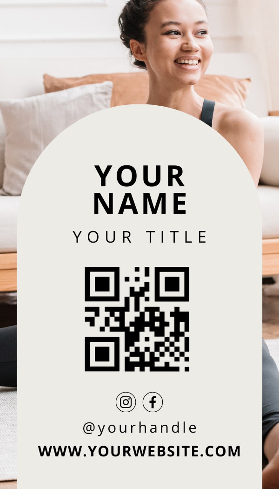 Digital Business Card Template - Etsy
