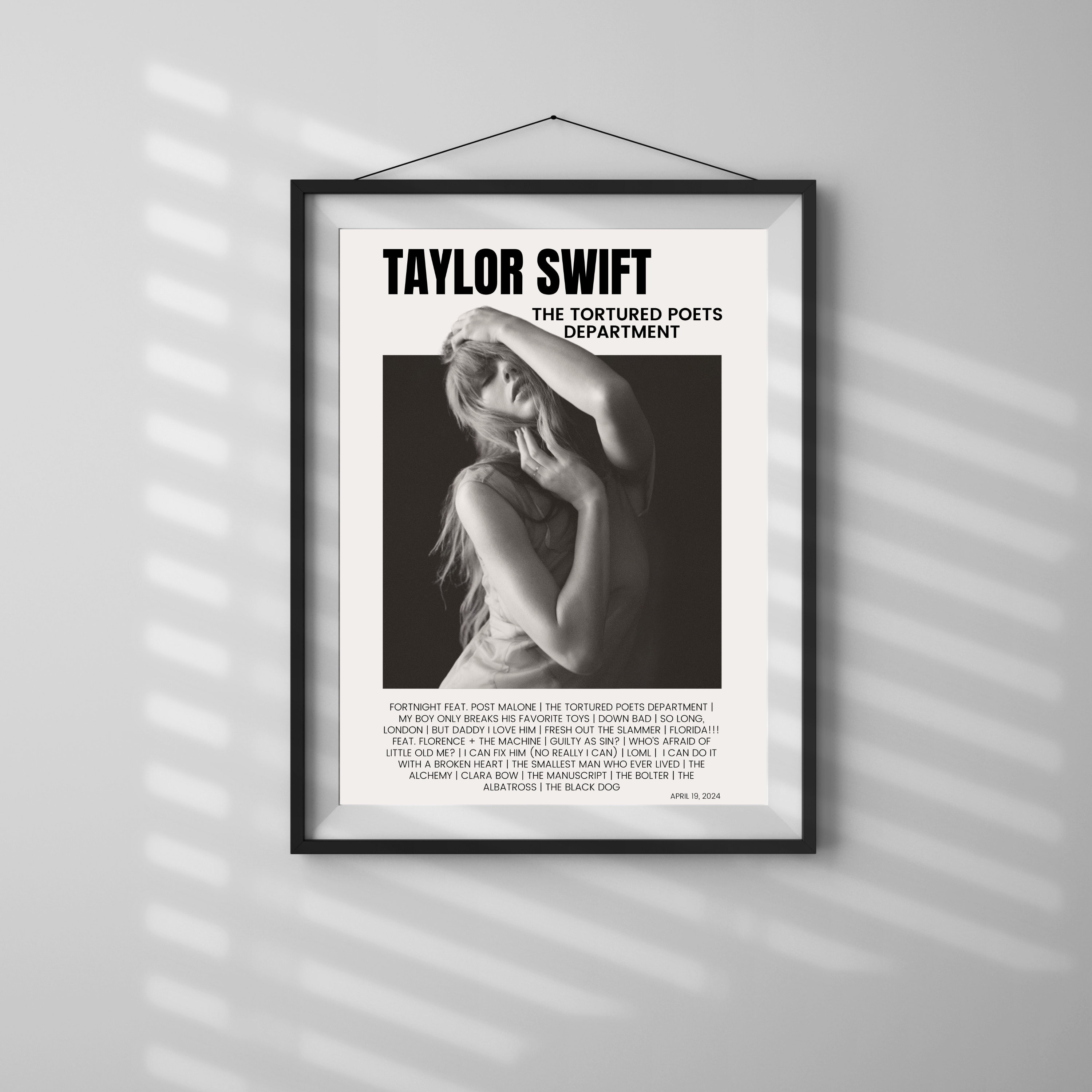 The tortured poets department poster Taylor poster TTPD print tortured ...