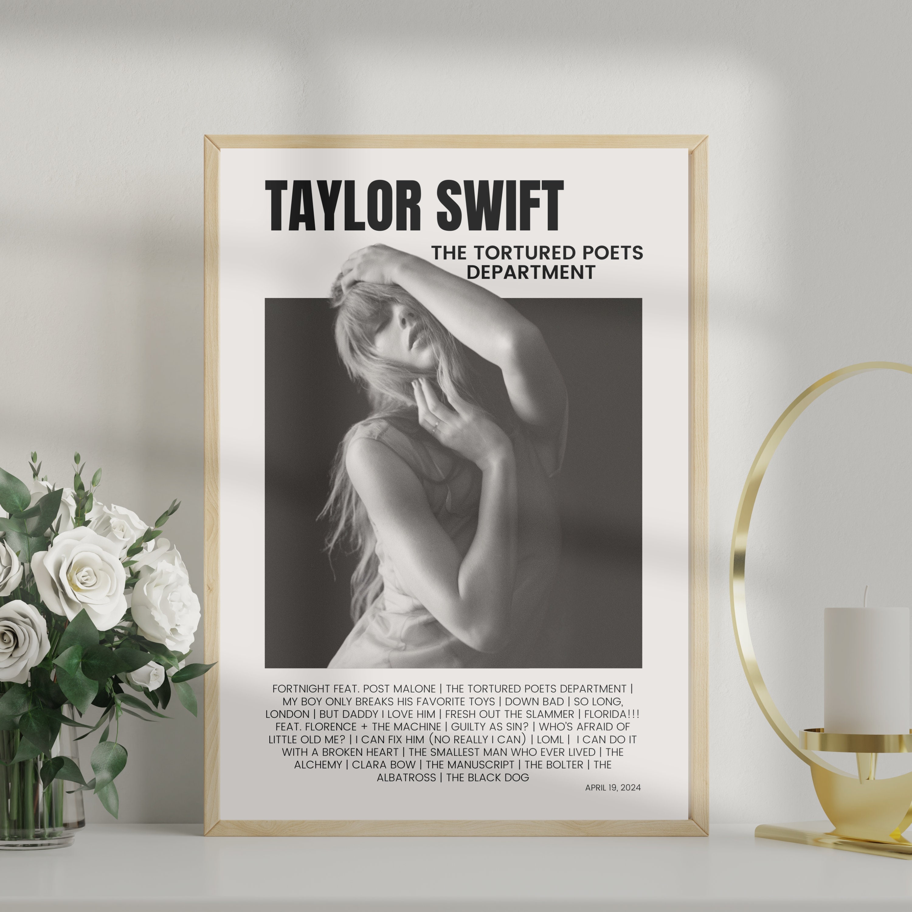 The tortured poets department poster Taylor poster TTPD print tortured ...