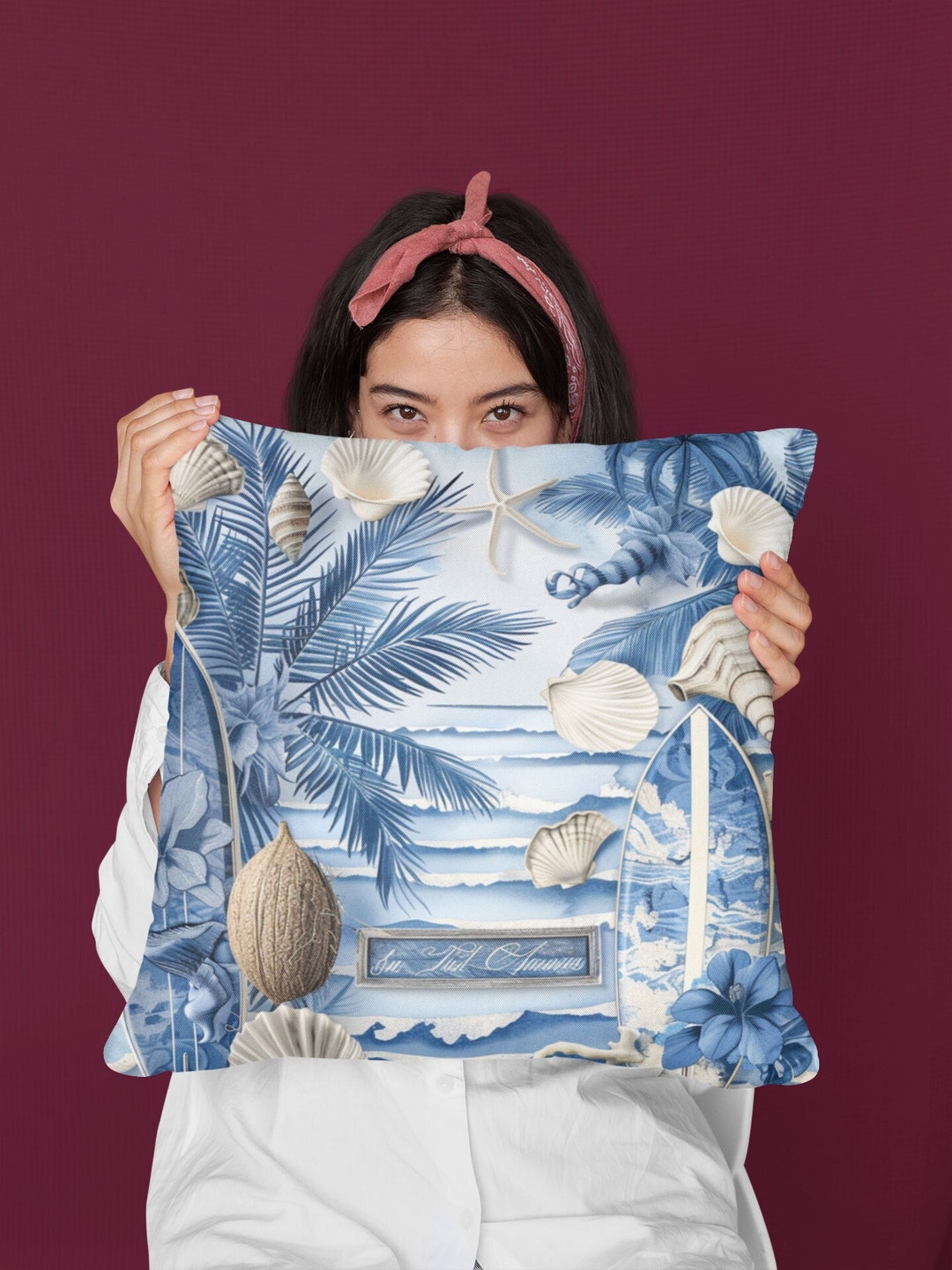 Sea Pillow Nautical Outdoor Pillows Decorative Pillows Ocean Life ...