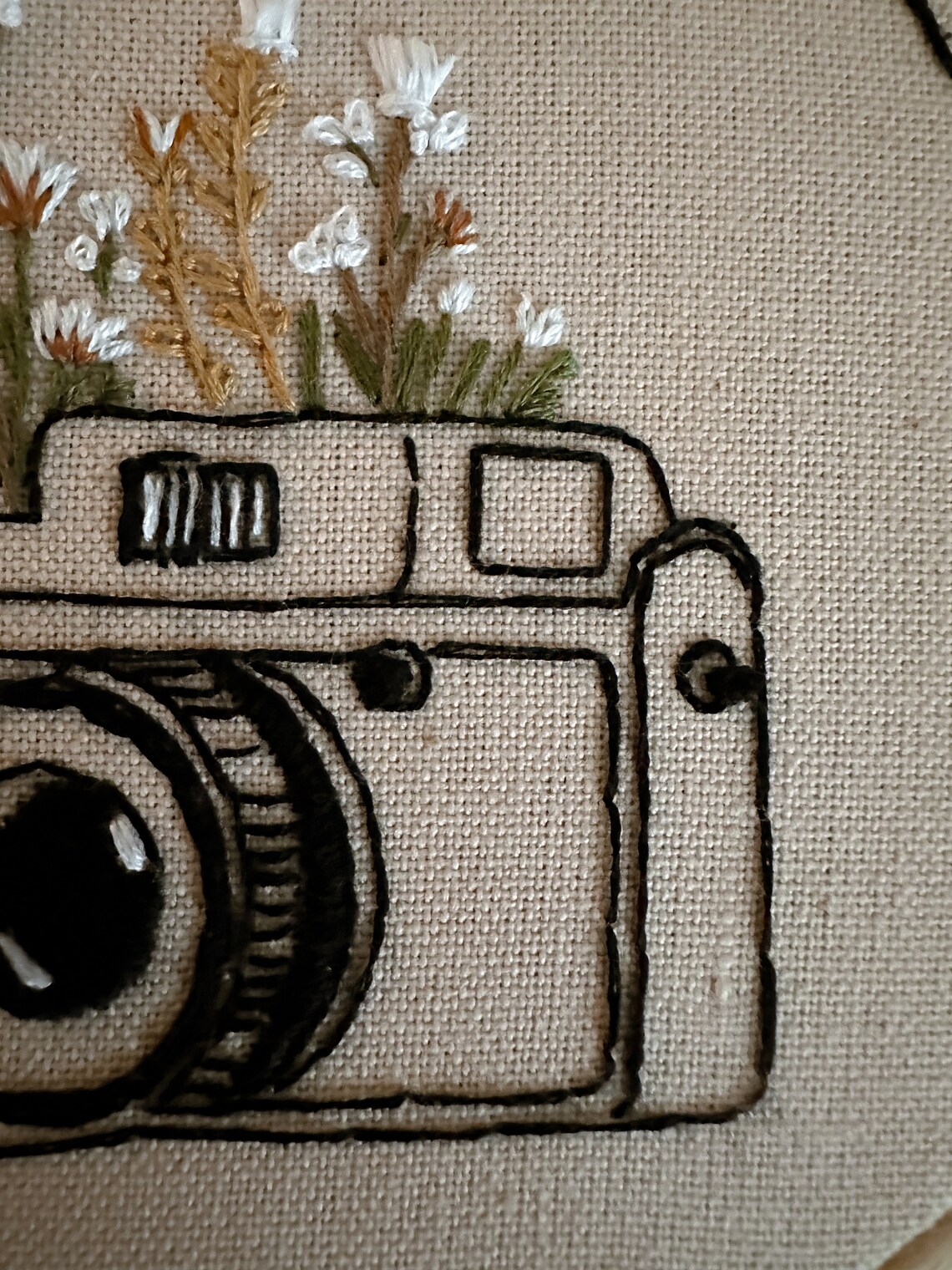 Floral Camera Photographer Embroidery PDF 6" | Embroidery PDF Bundle ...