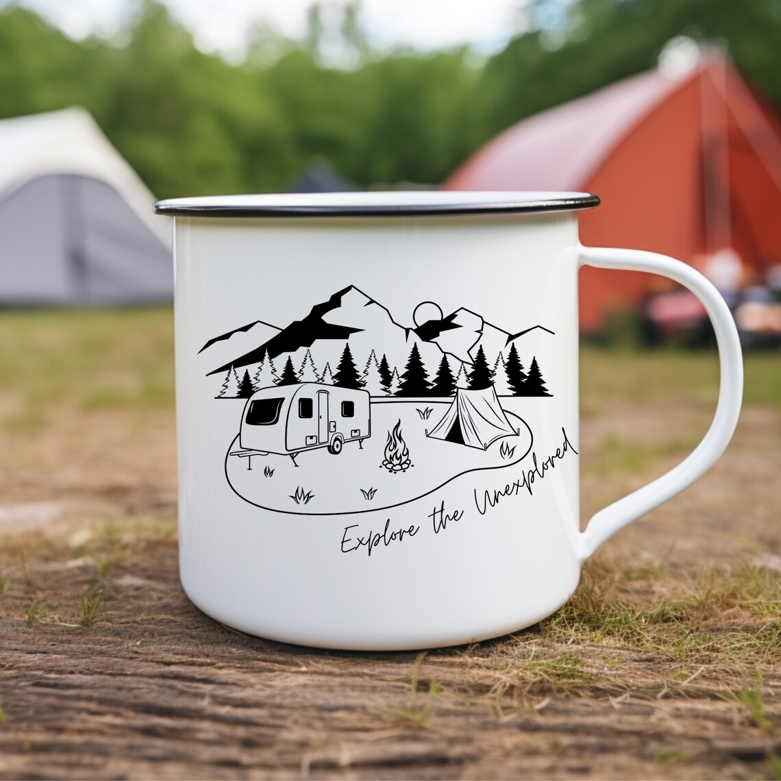 Explore the Unexplored Enamel Camping Mug, Gift for Her, Camping Mug ...