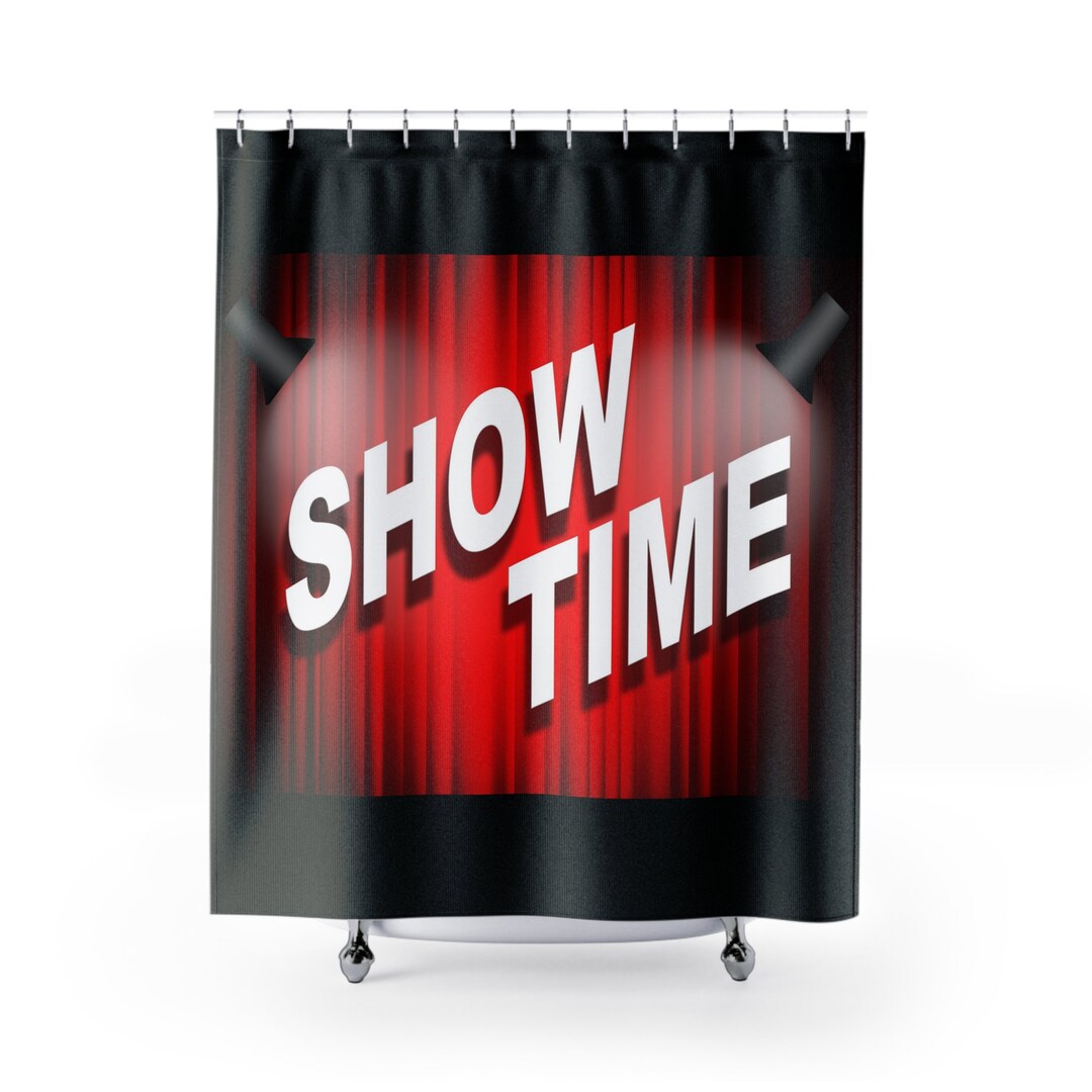 Shower Curtains MOVIE NIGHT Showtime Black - Etsy