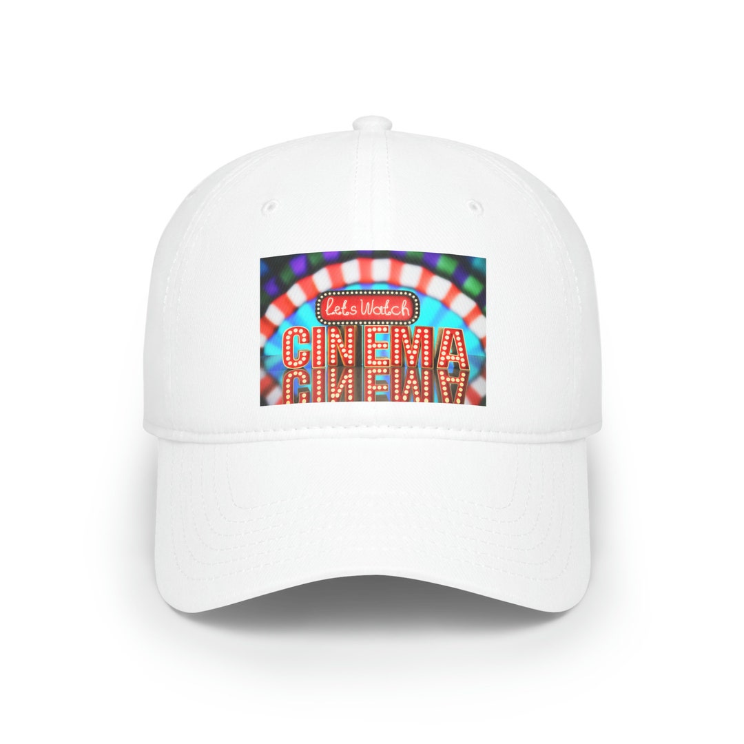Low Profile Baseball Cap MOVIE NIGHT Lets Watch Cinema - Etsy
