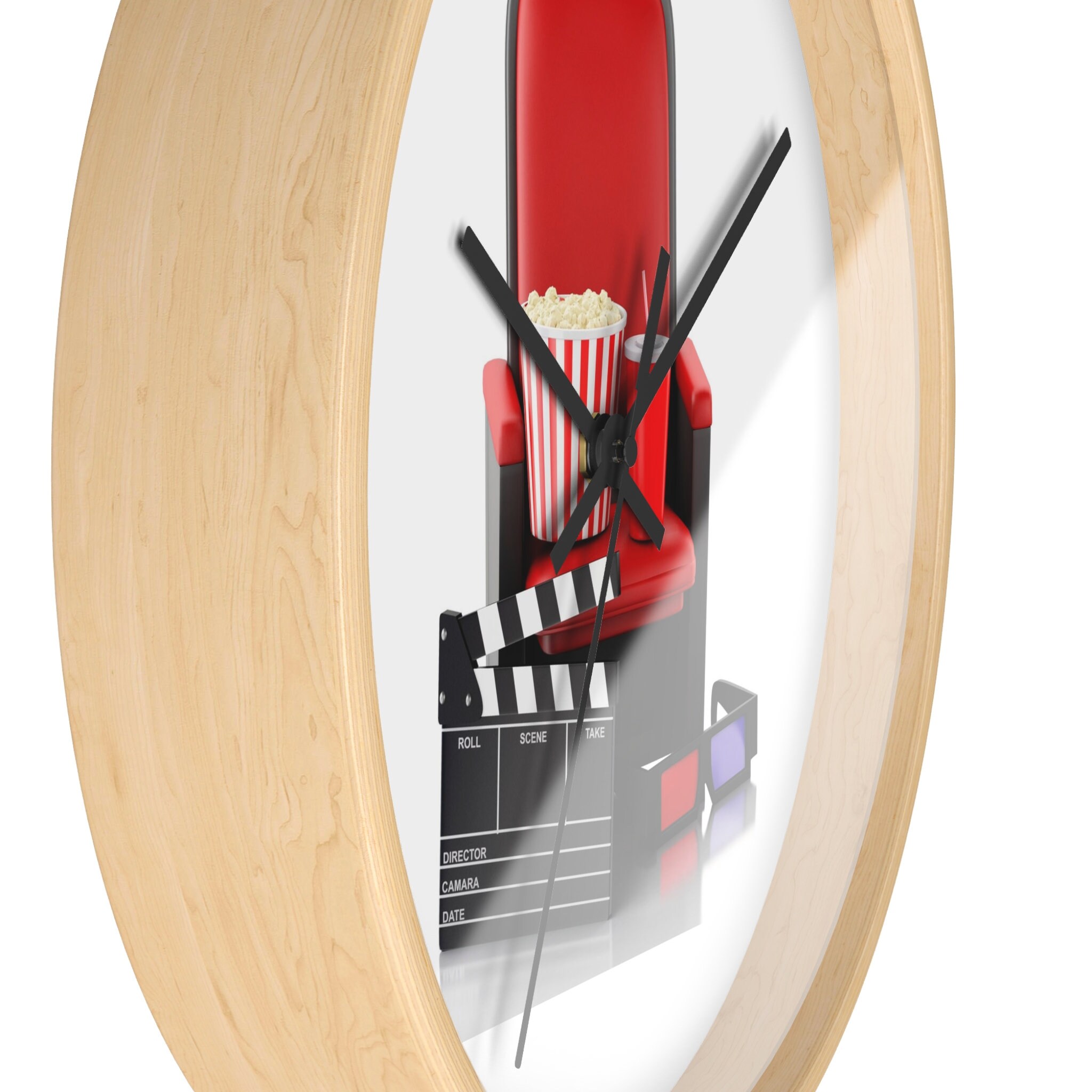 Wall Clock MOVIE NIGHT Theatre Seat - Etsy