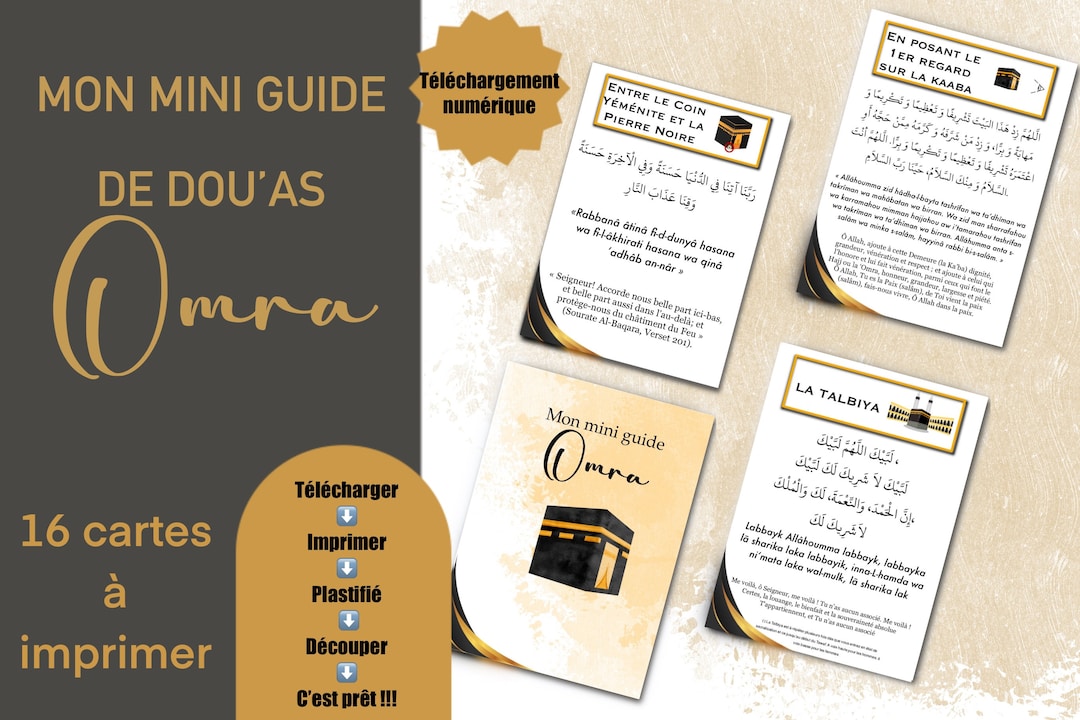 Cartes omra | mini guide d’invocations pour la omra | douas omra ...