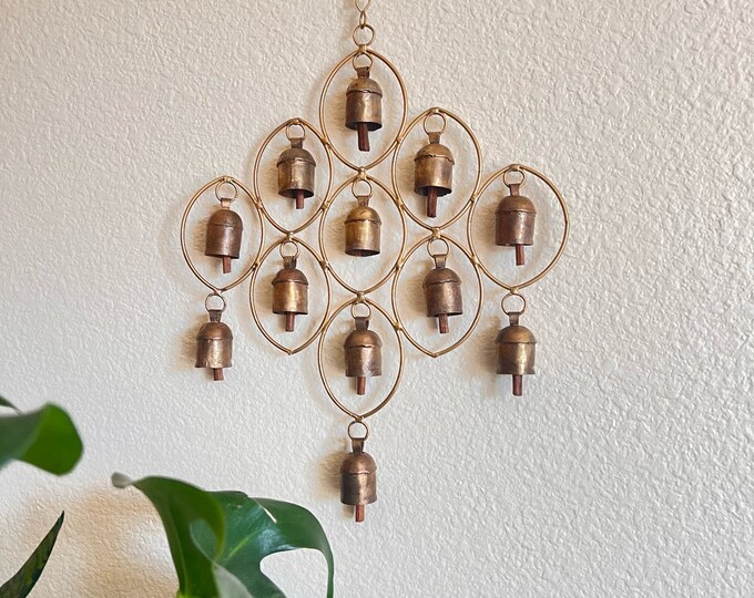 Handcrafted Copper Bells Chime 12 Bells 9 Leaf - Etsy