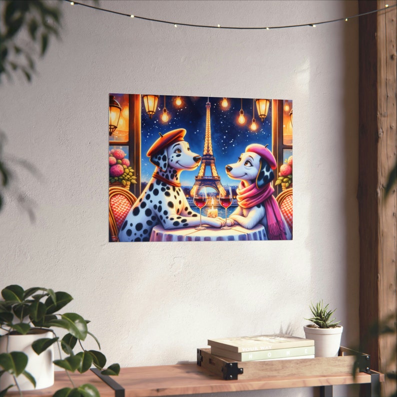 Dalmatians in Paris Posters Gift Home Decor Gift France Eiffel Tower ...