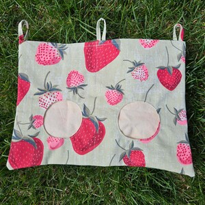 Canvas Large Hay Bags Assorted Prints, Rabbit Hay Bag, Guinea Pig Hay ...