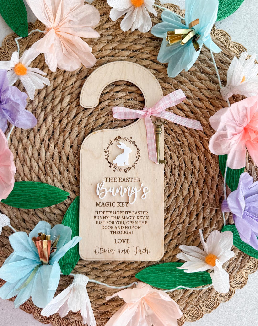 Personalized Easter Bunny Magic Key L Easter Gift L Childhood Magic L ...