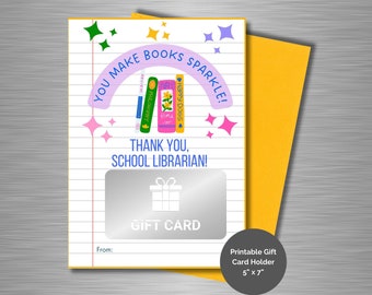 School Librarian Card Printable / School Librarian Appreciation Card ...