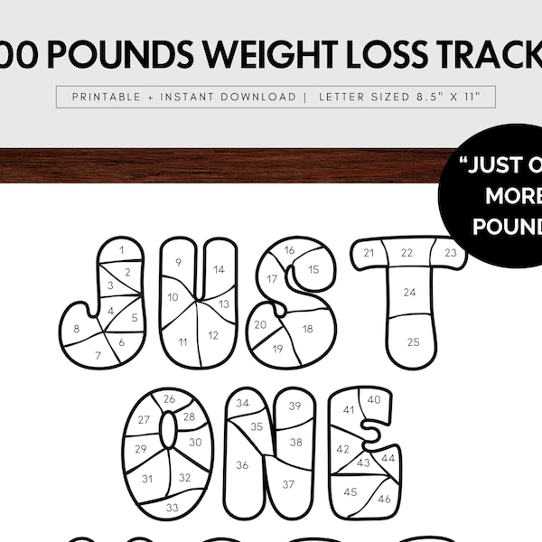 Coloring Weight Loss - Etsy