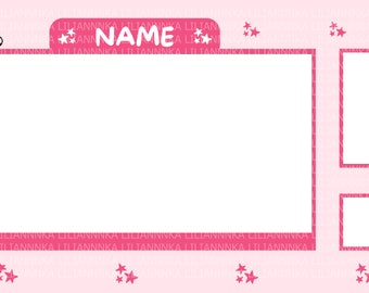 Animated Camera Overlay Pink Neon Webcam Border With Flickering Effect ...