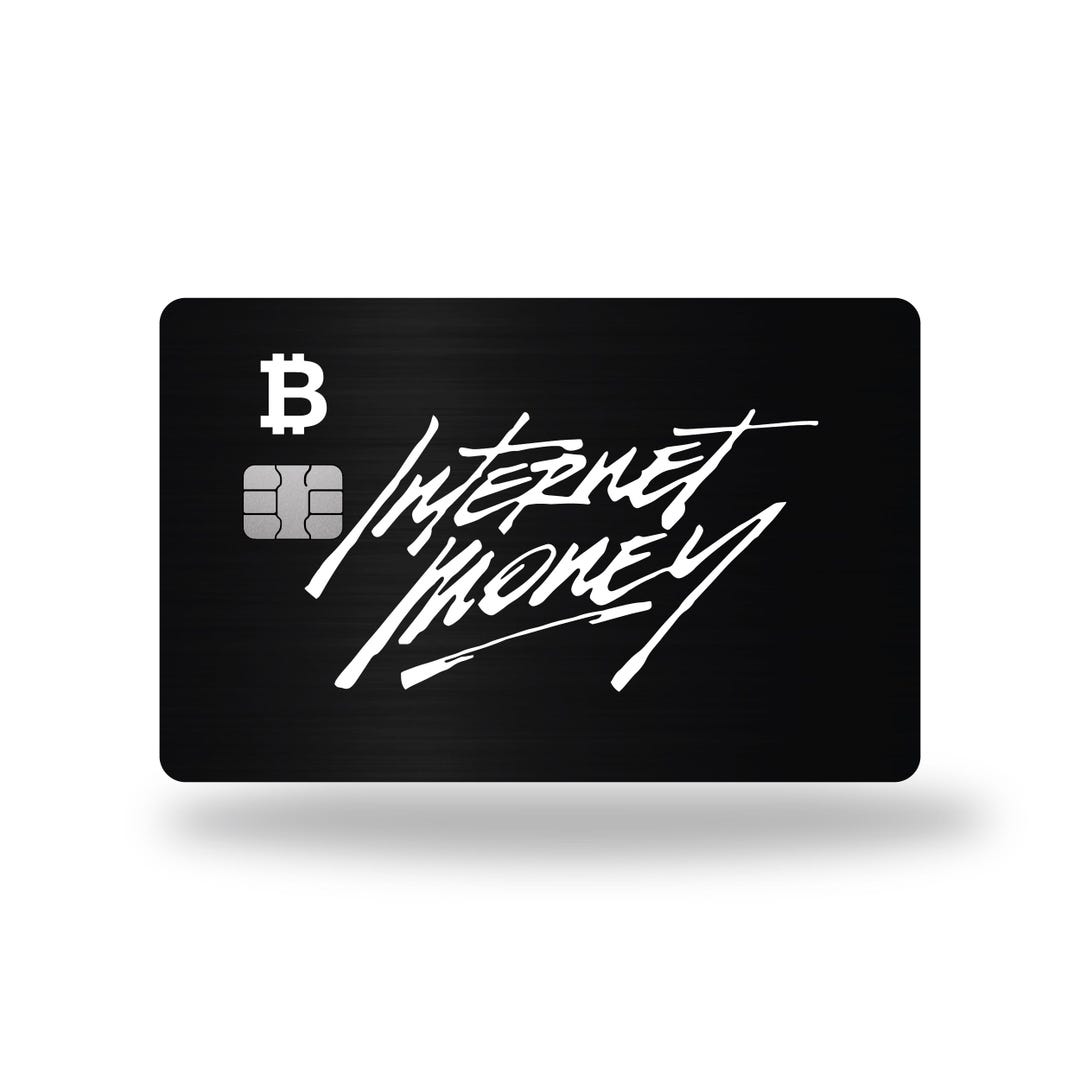 Custom Metal Card " Internet Money " - Etsy