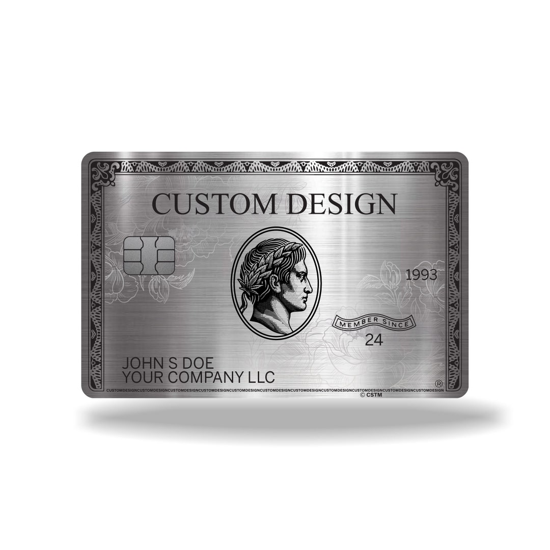 PREMIUM Metal Card Personalized Design - Etsy