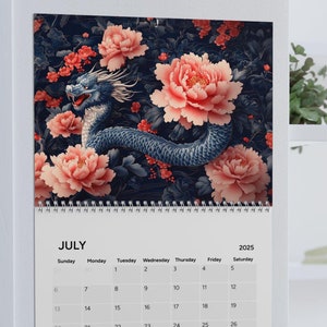 2025 Chinese Traditional Wall Calendar - Yearly Monthly Scheduler for ...