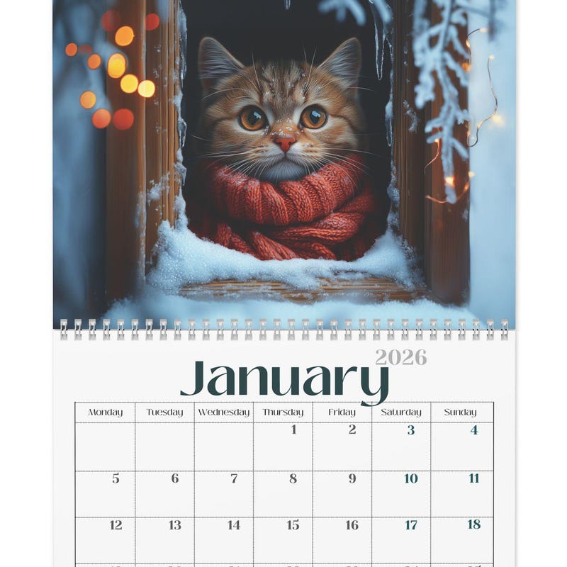 Cat Calendar - Etsy