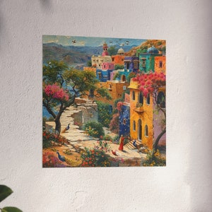 Sindhi Village Art Matte Vertical Posters, Mughal Palace Afghan ...