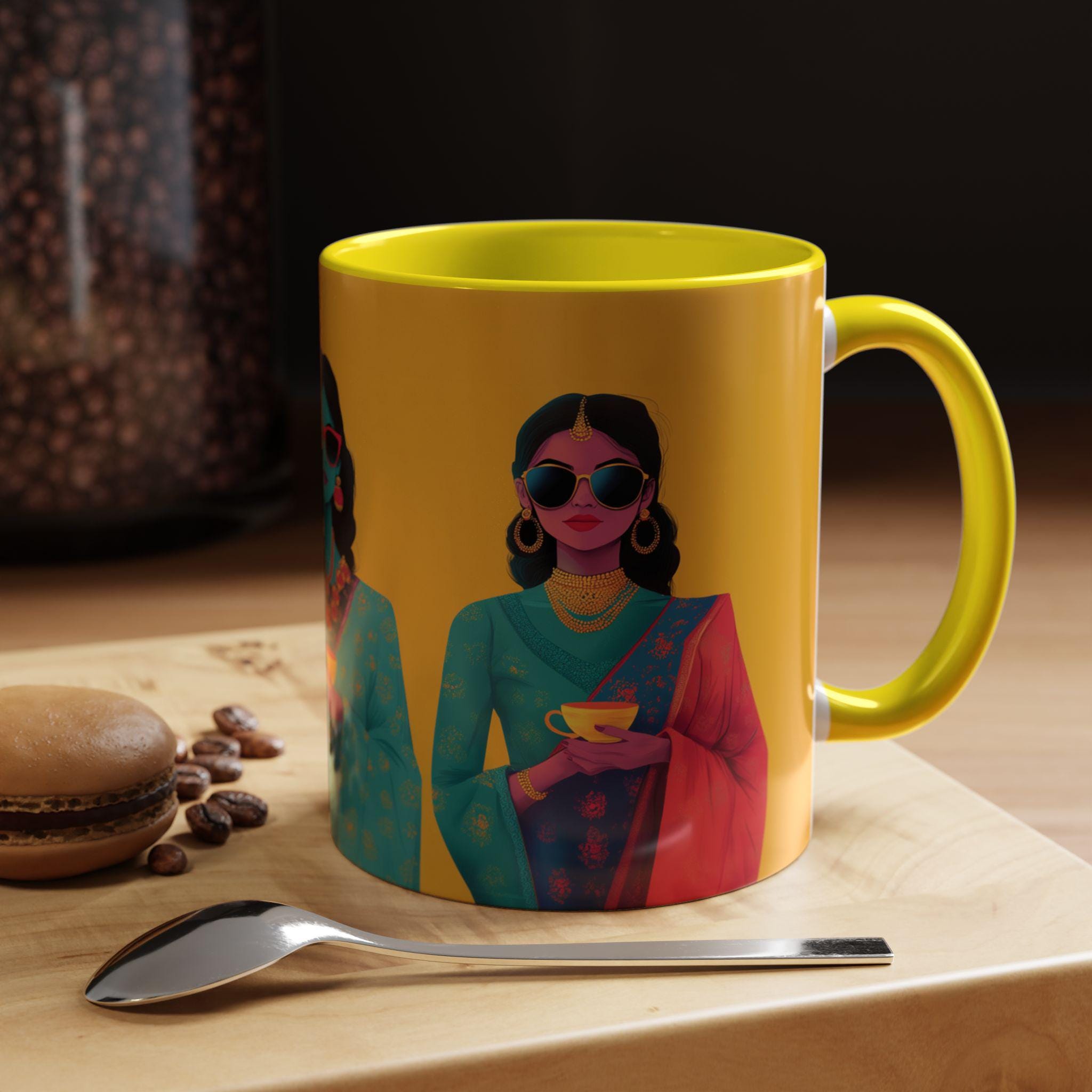 Desi Indian Bollywood Mug, Accent Coffee Mug (11, 15oz) Pakistani ...