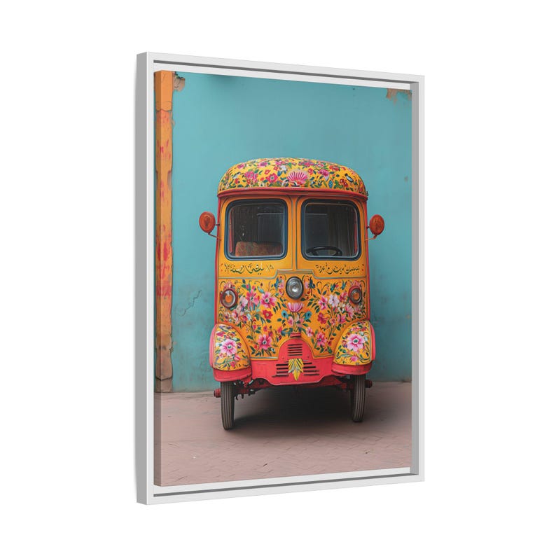 Pakistani Rickshaw Truck Art Framed Wall Art Indian Tuk Tuk Desi ...