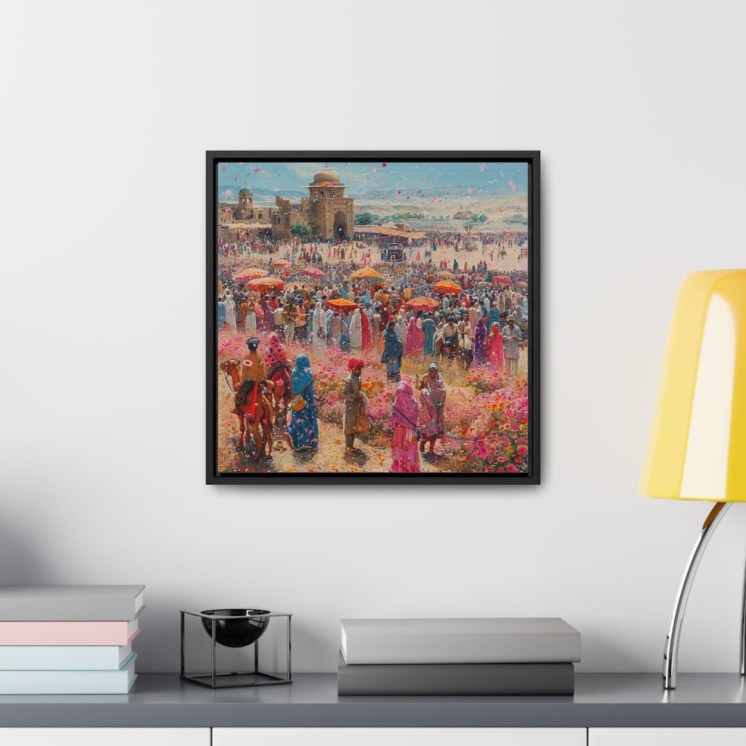 Sindhi Village Art Painting, Digital Download Only, Mughal Palace ...
