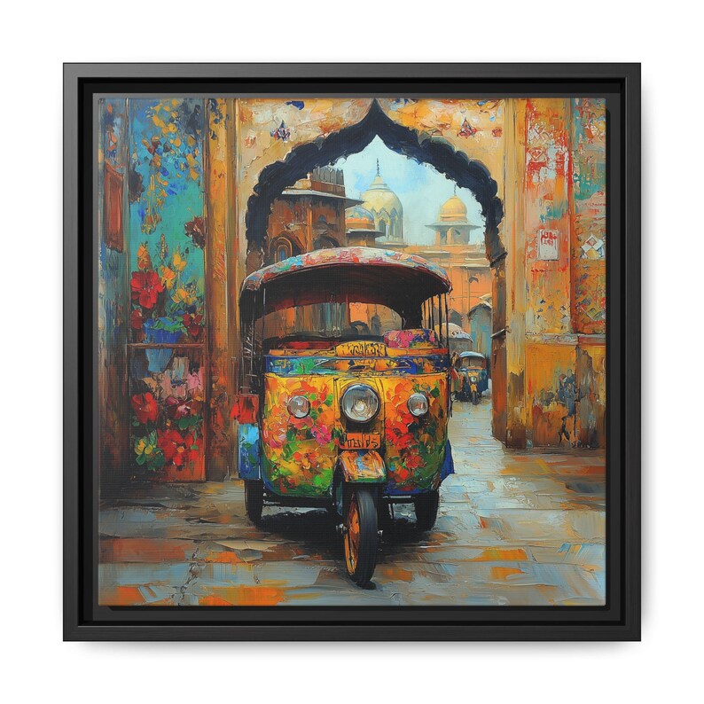Pakistani Rickshaw Truck Art Framed Wall Art Indian Tuk Tuk Desi ...
