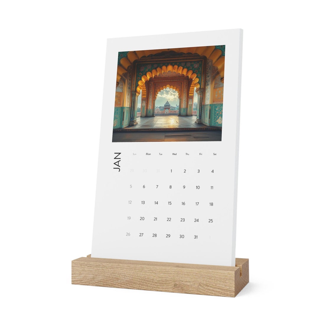 2025 Art Desk Calendar Southasian Ethnic Style Pakistani Indian Persian ...