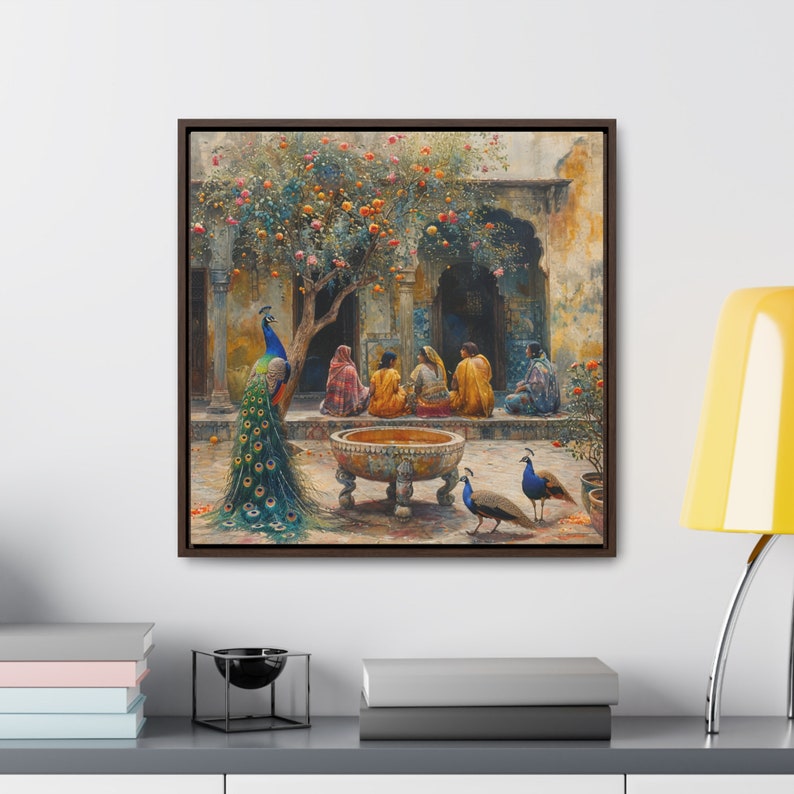 Sindhi Village Art Painting, Digital Download Only, Mughal Palace ...