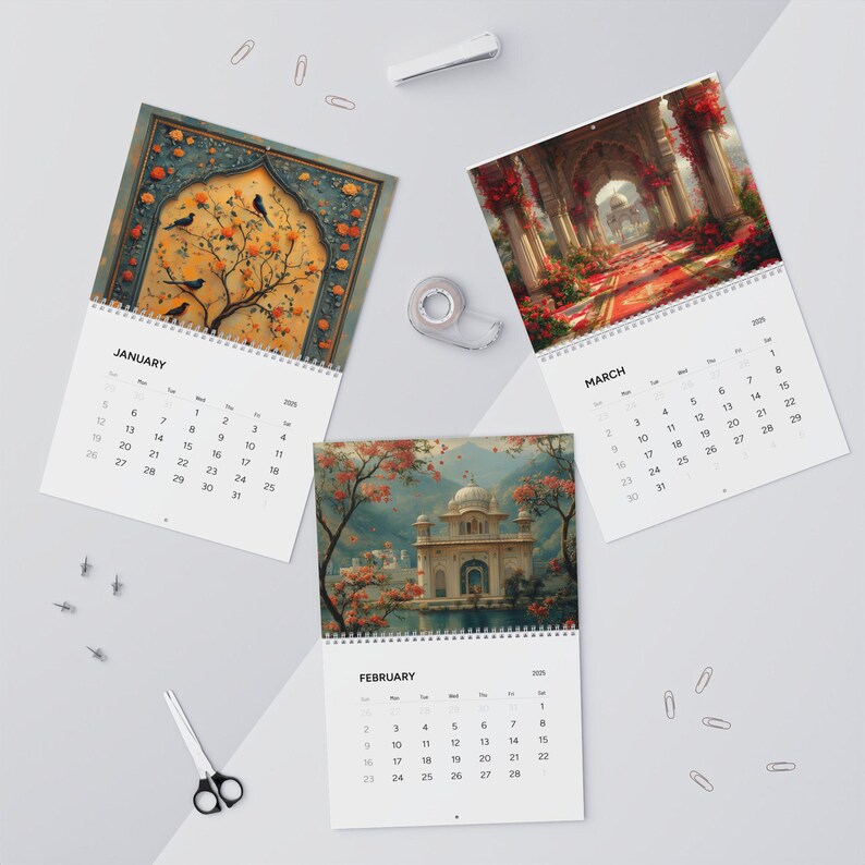 2025 Wall Calendar - Southasian Ethnic Style Calendar - Pakistani ...
