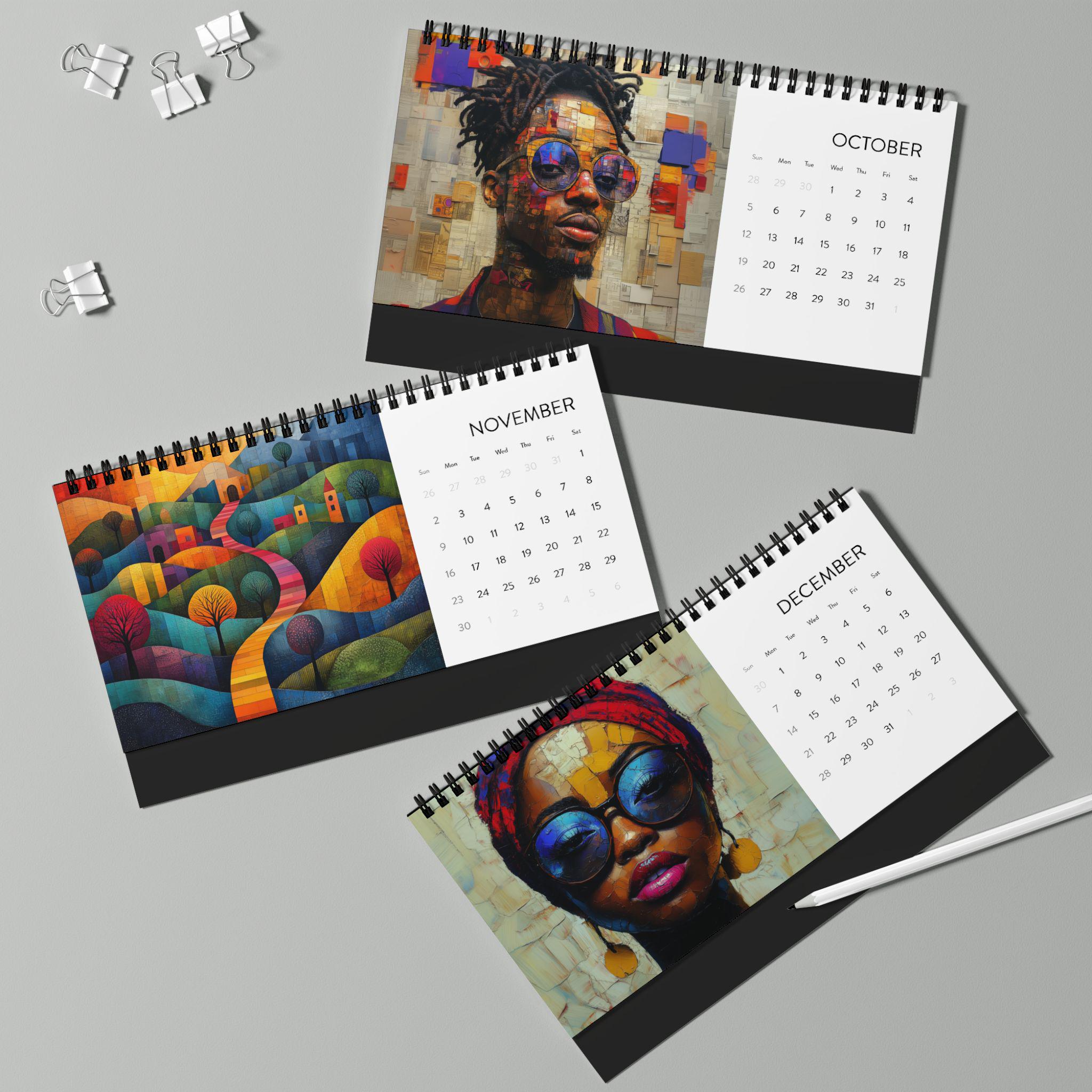 African Culture Calendar 2025 Ethnic Art Style Calendar, Tribal Design ...