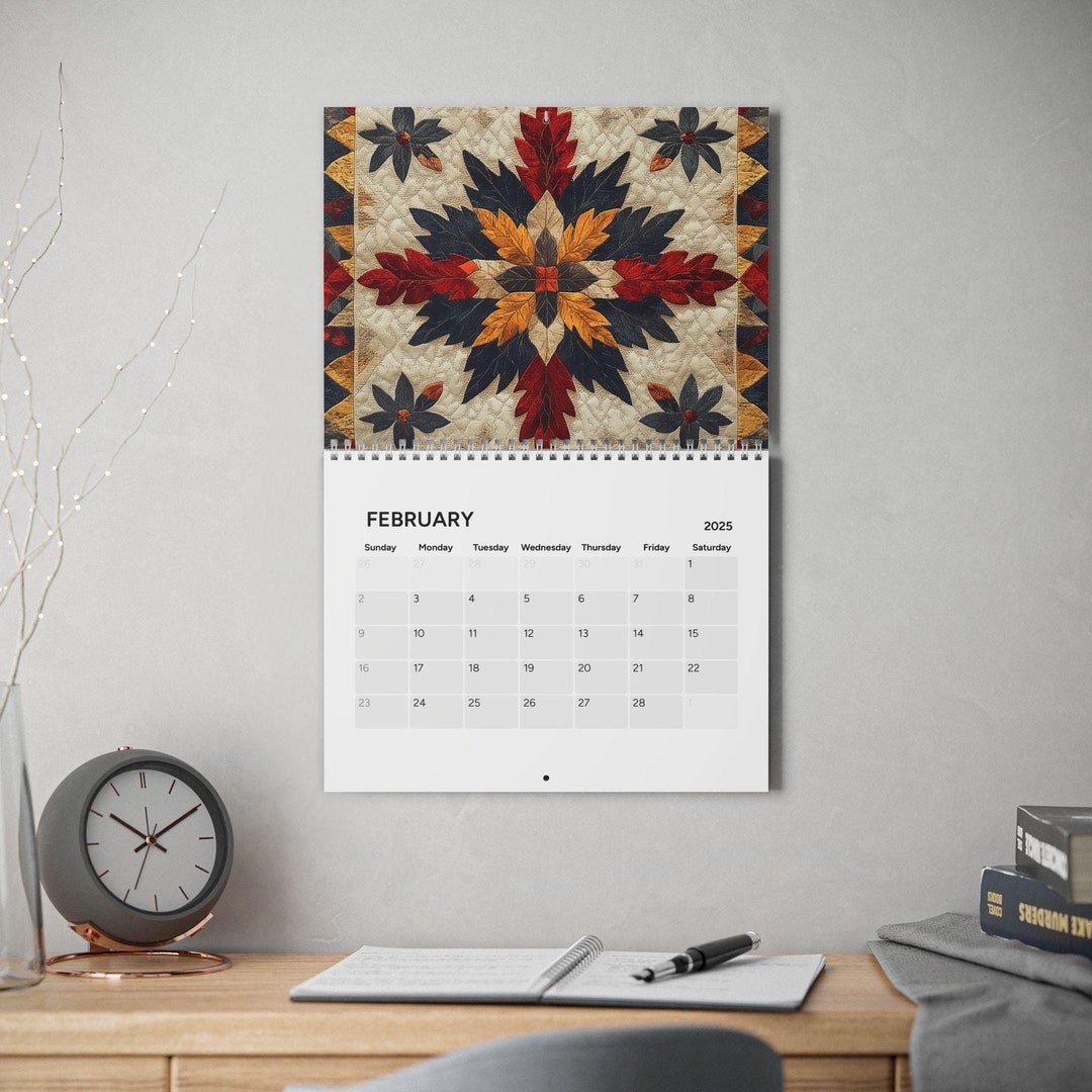 2025 Native American Art Wall Calendar Yearly Monthly Scheduler, Office ...
