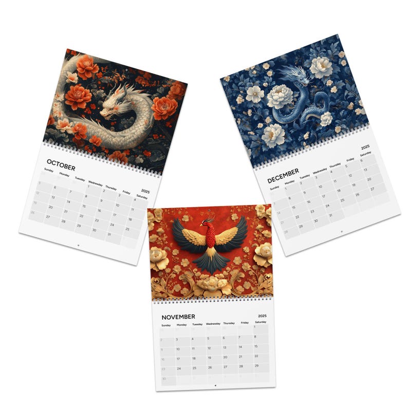 2025 Chinese Traditional Wall Calendar - Yearly Monthly Scheduler for ...