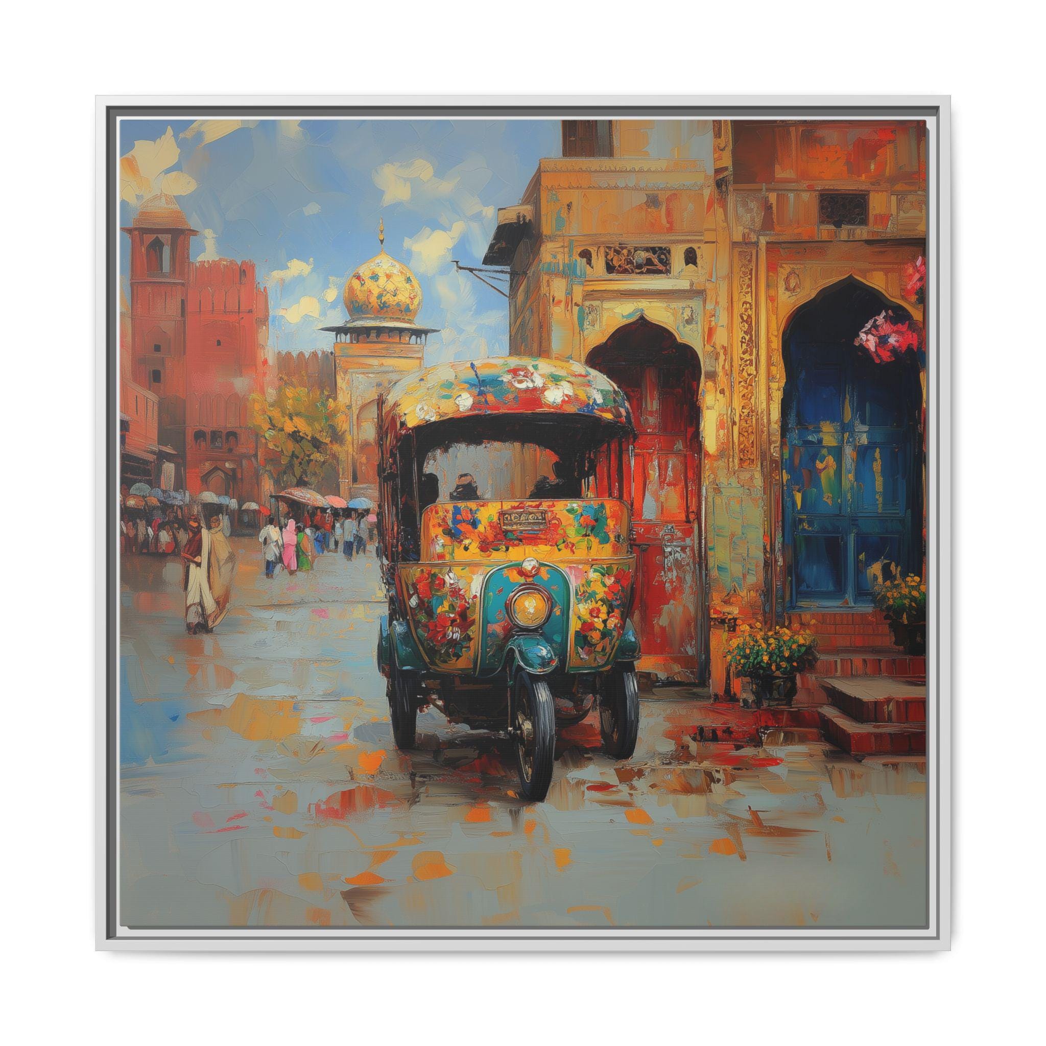 Pakistani Rickshaw Truck Art Framed Wall Art Indian Tuk Tuk Desi ...