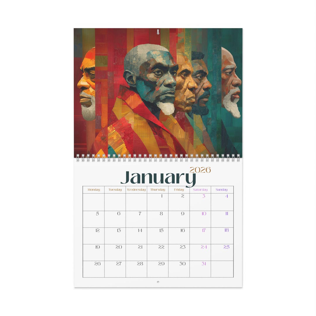 2026 African Culture Wall Calendar Ethnic Art Style Tribal Afrocentric ...