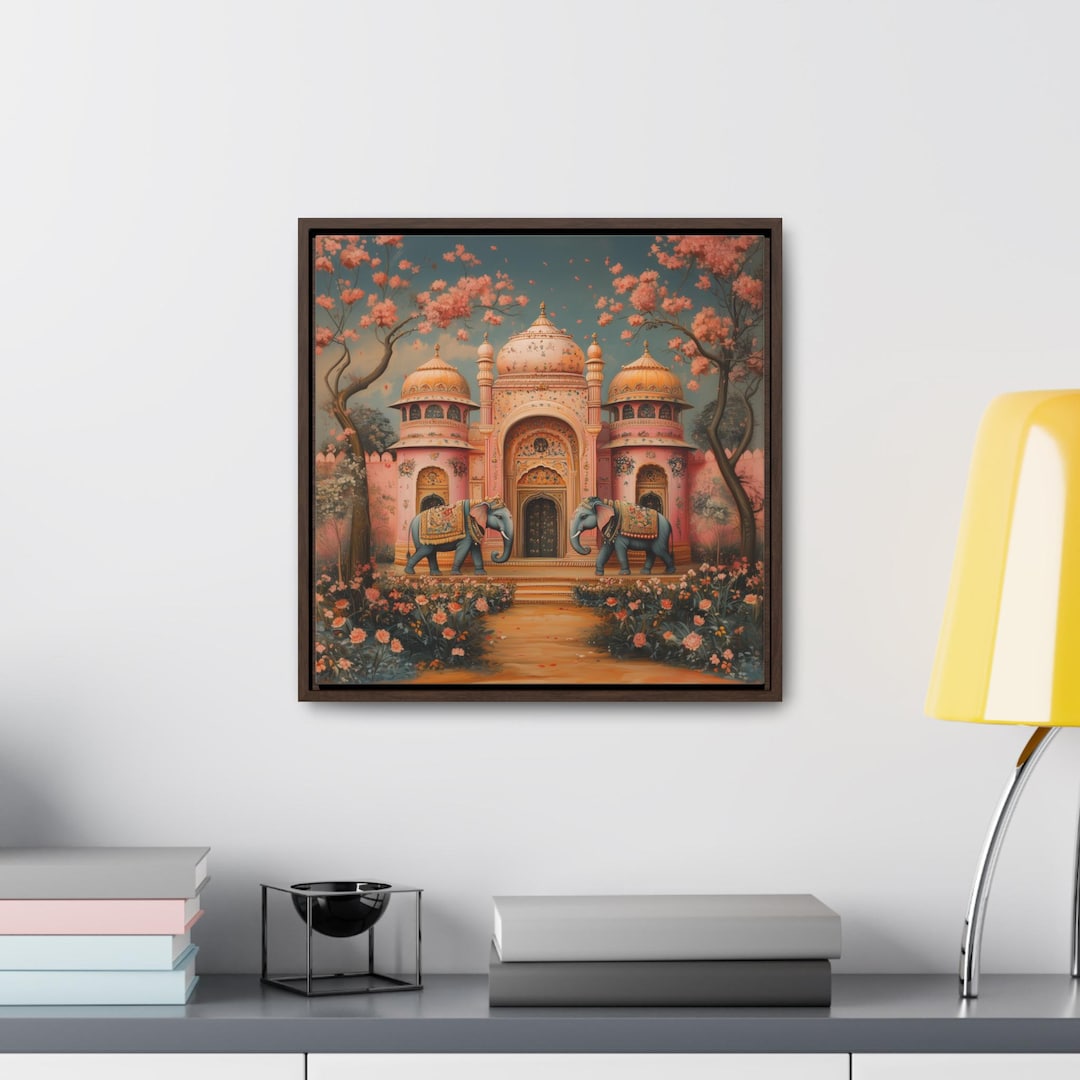 Mughal Style Palace Painting Digital Wall Art Afghan Pakistani Indian ...