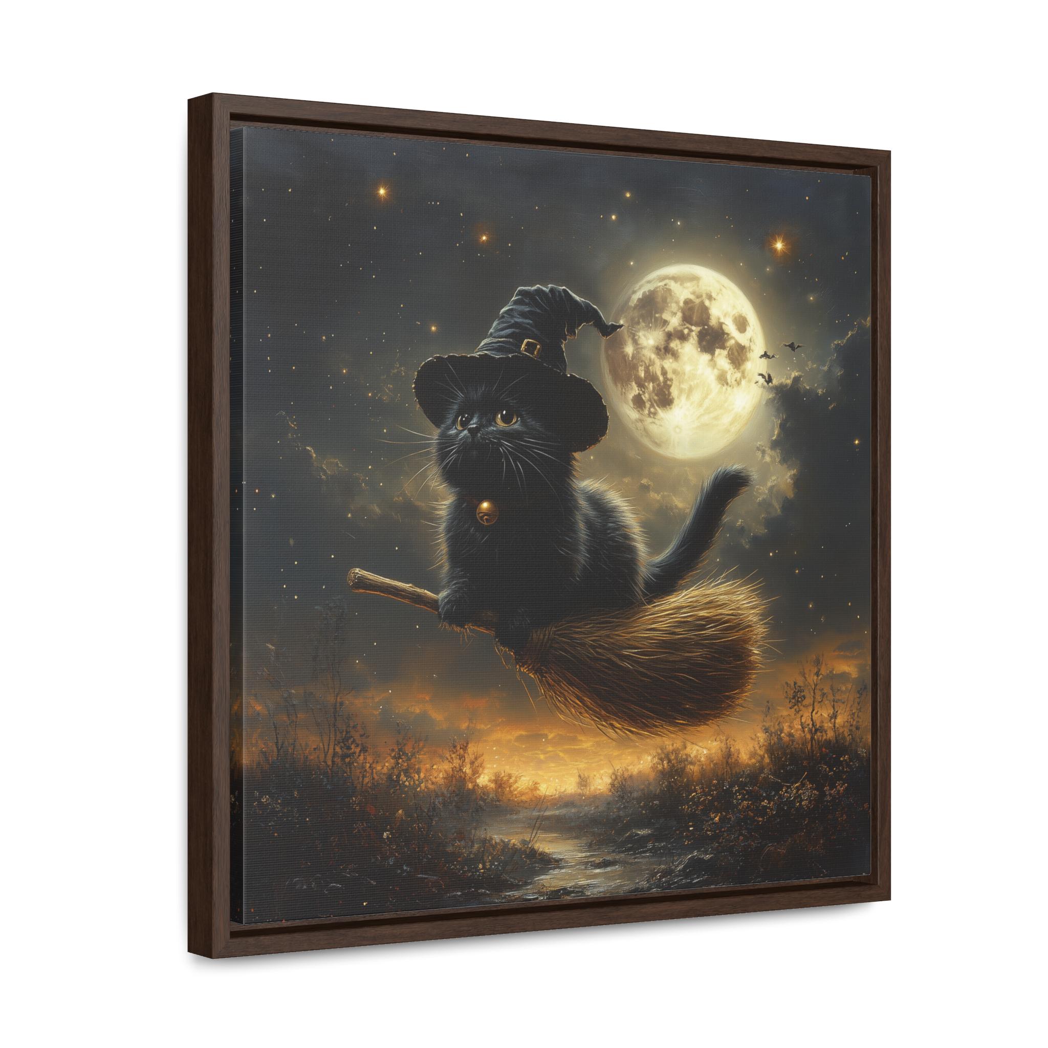 Cat Halloween Spooky Wall Art Poster Print, Witchcore Home Decor, Cat ...