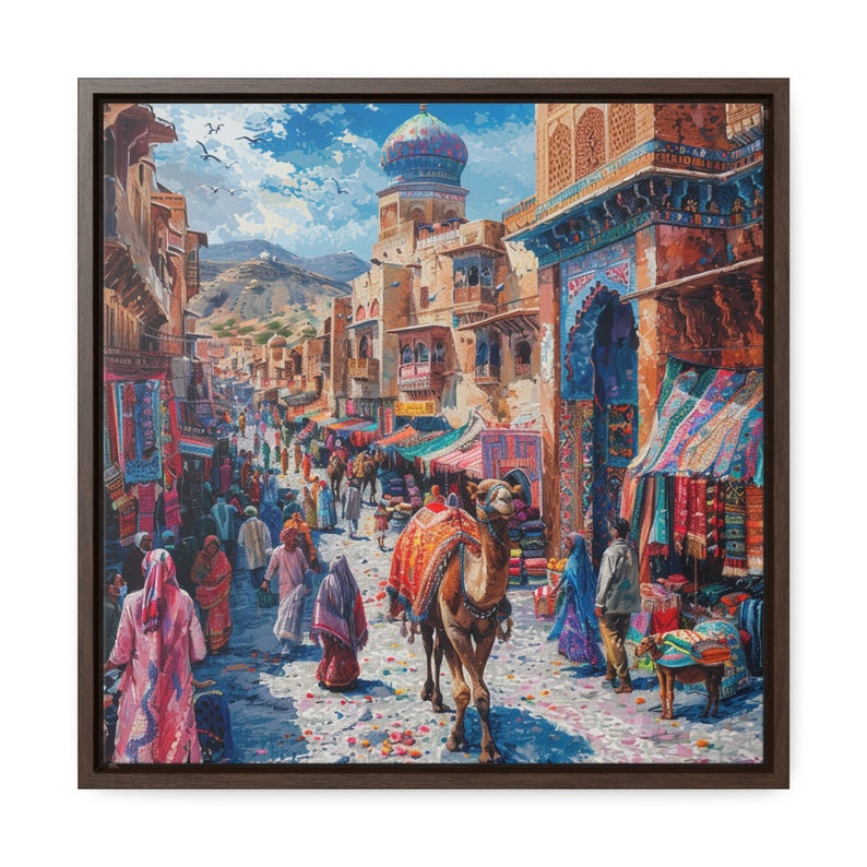 Sindhi Village Art Painting, Digital Download Only, Mughal Palace ...