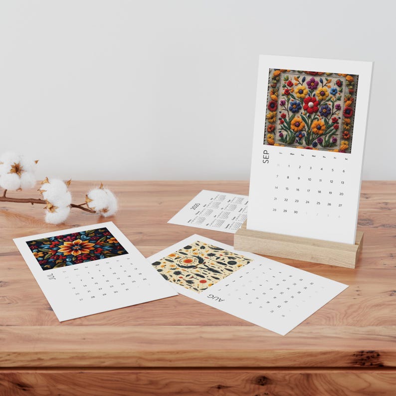 2025 Native American Art Desk Calendar Yearly Monthly Scheduler, Office ...