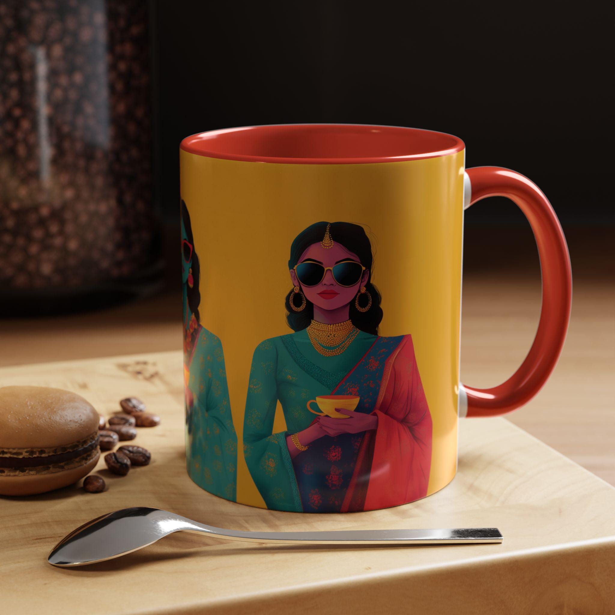 Desi Indian Bollywood Mug, Accent Coffee Mug (11, 15oz) Pakistani ...