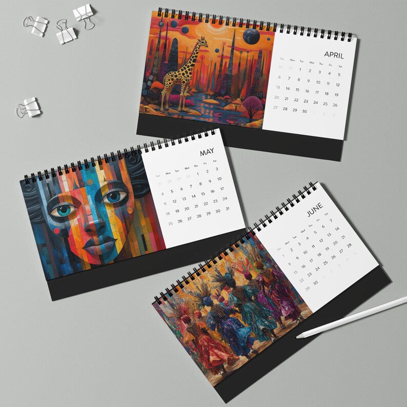 African Culture Calendar 2025 Ethnic Art Style Calendar, Tribal Design ...