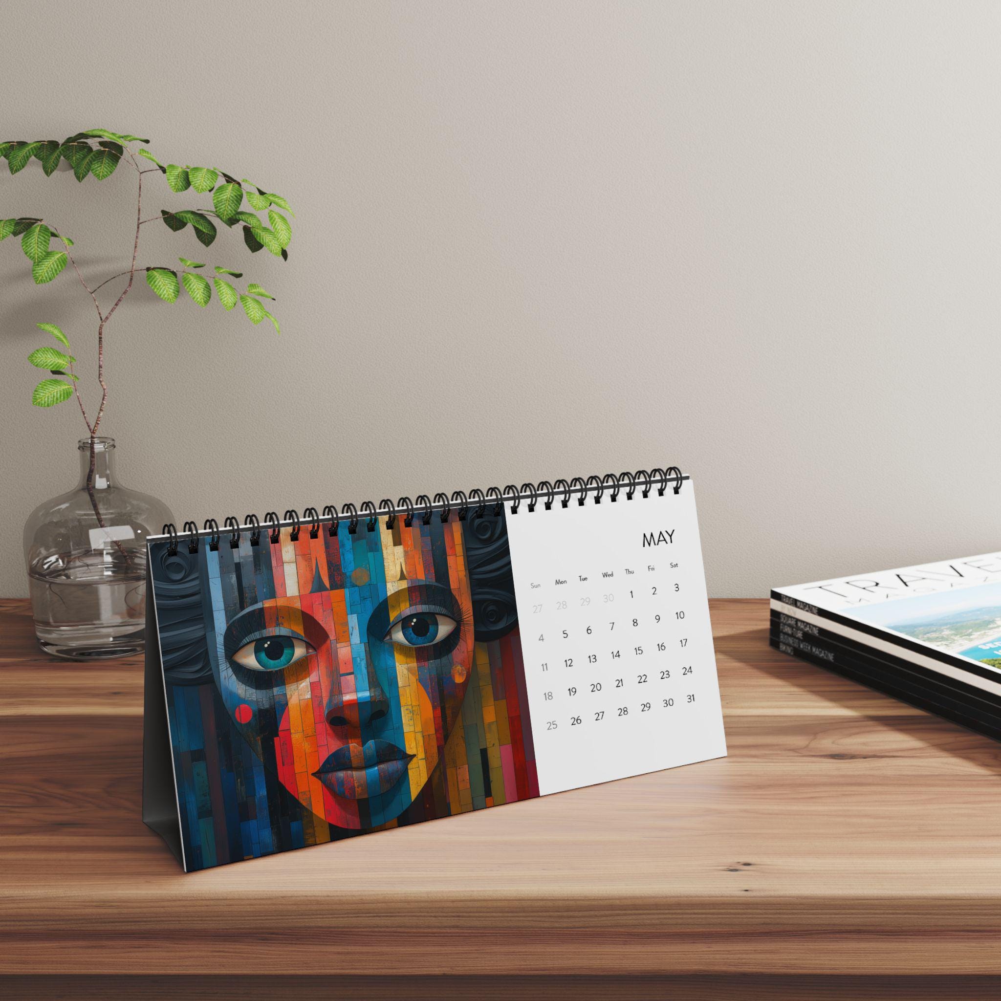 African Culture Calendar 2025 Ethnic Art Style Calendar, Tribal Design ...