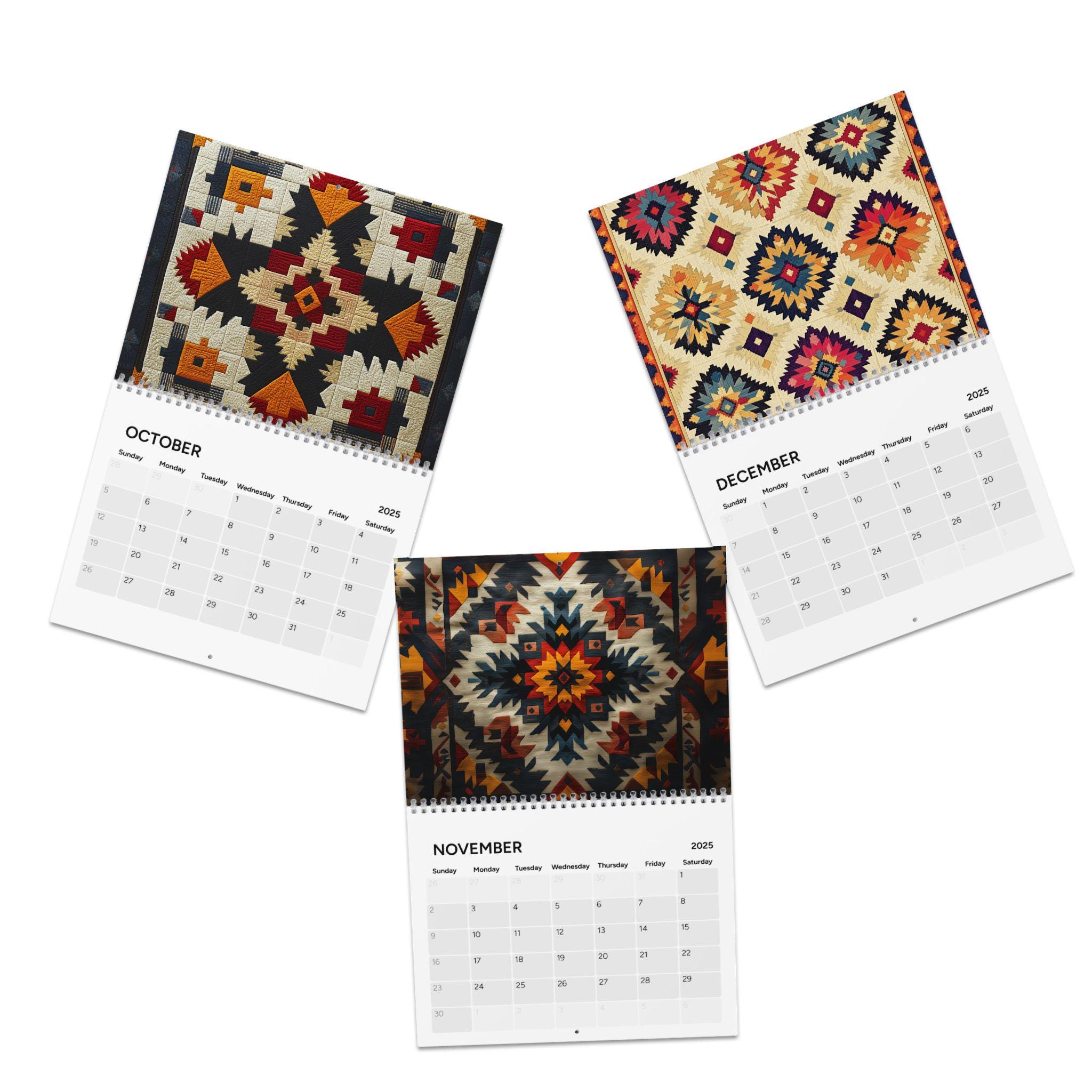 2025 Native American Art Wall Calendar Yearly Monthly Scheduler, Office ...