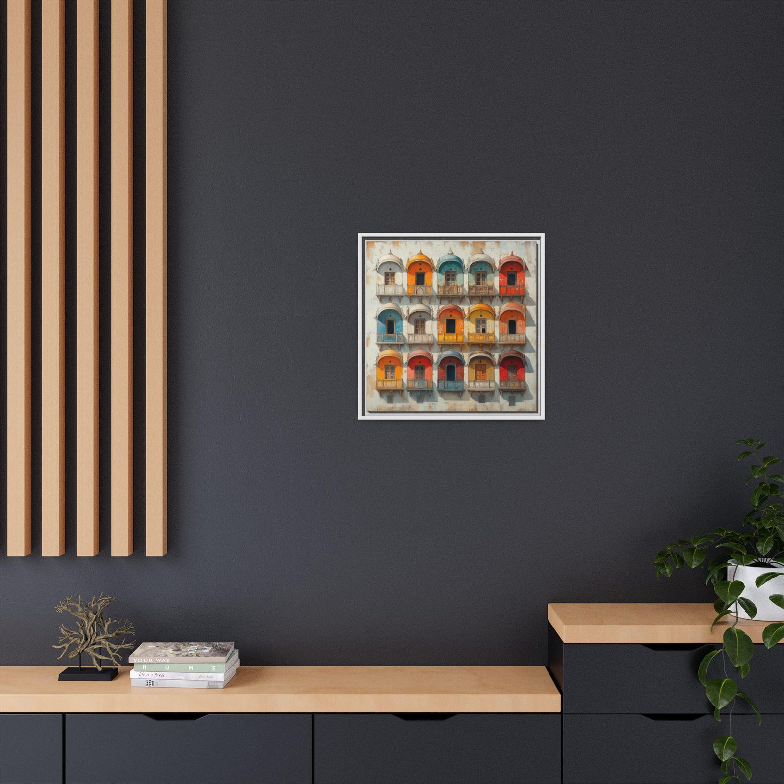 Indian Traditional Jharoka Digital Wall Art Pakistani Indian Desi ...